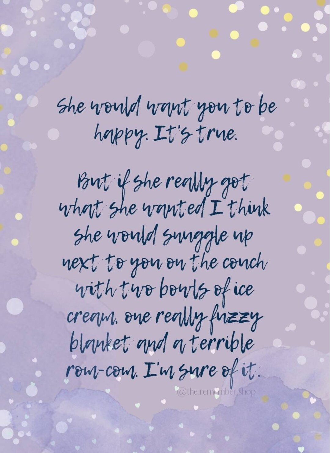 She-happy, Don't Know What to Say, Sympathy Card, Mom, Memorial Gift ...
