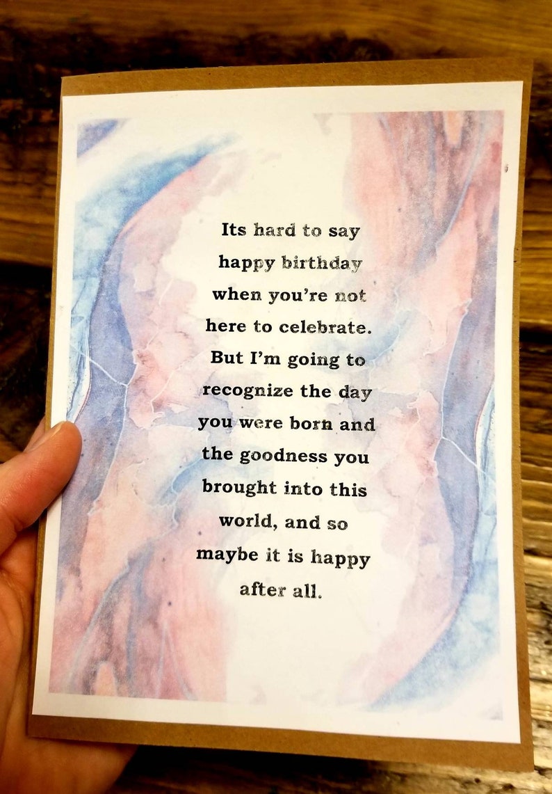 Happy Heavenly Birthday Card Heavenly Birthday Birthday in - Etsy