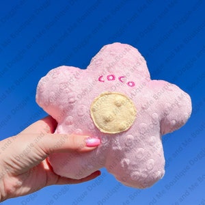 Personalized Flower Dog Toy With Squeaker, Dog Toy, Cute Dog Toy ...