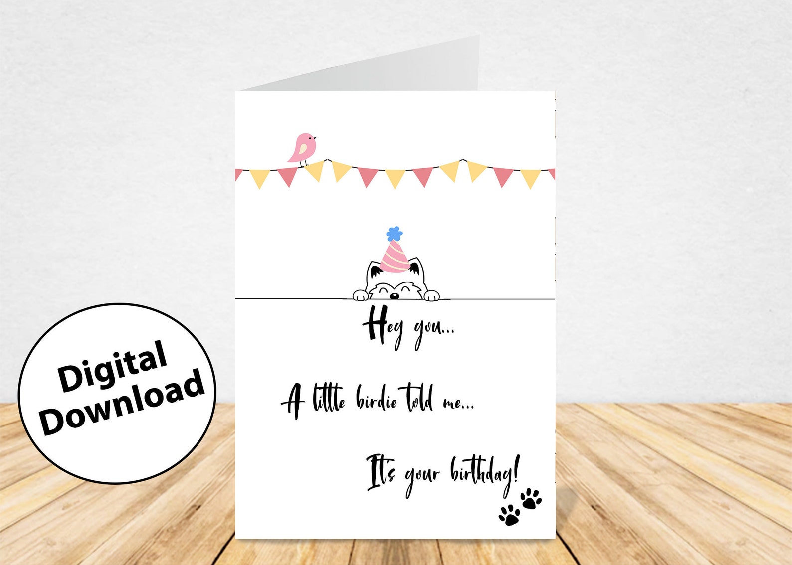 Printable Dog Birthday Card Printable Funny Birthday Card - Etsy