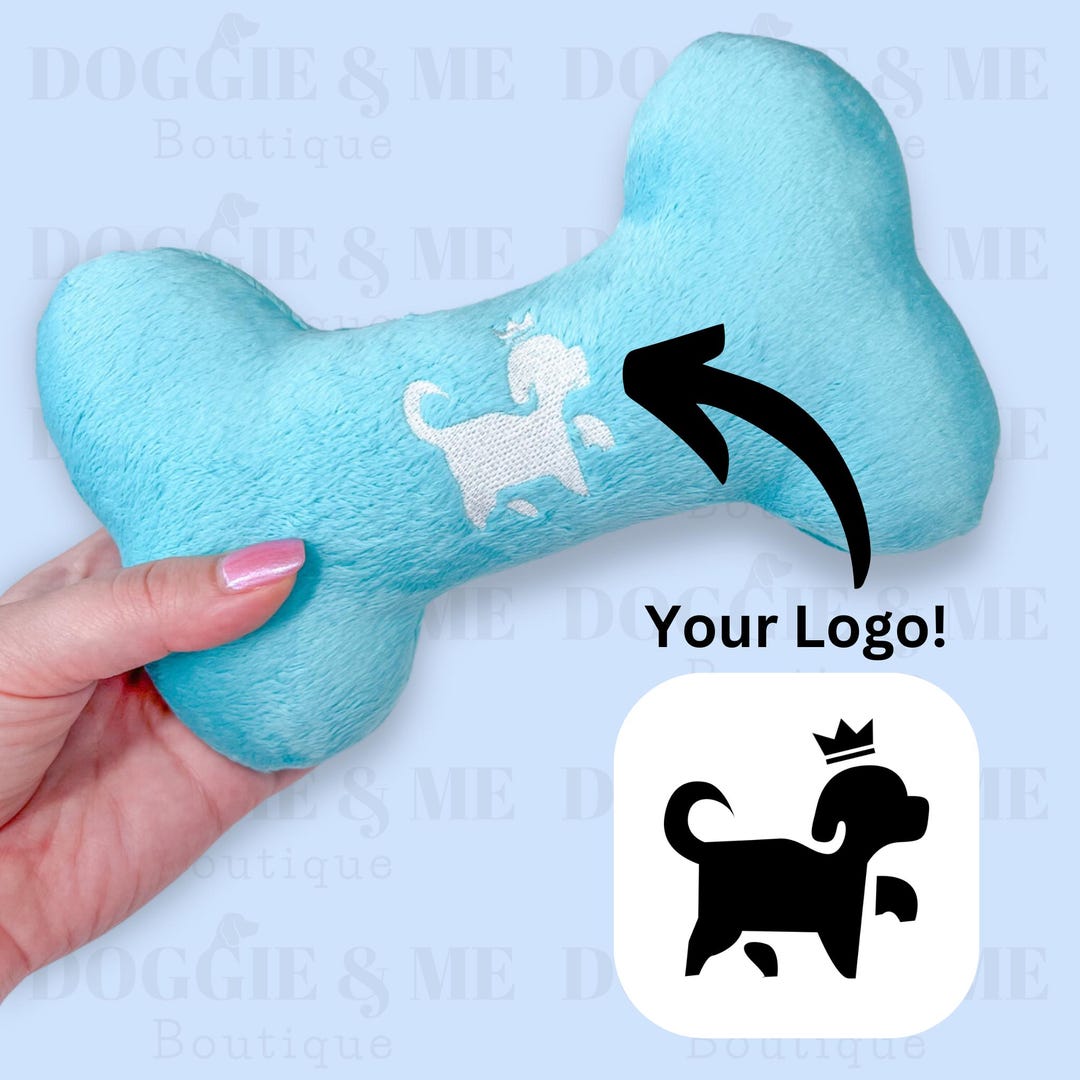 Custom Dog Toy With Logo and Squeaker, Logo Dog Toy, Logo on Dog Toy ...