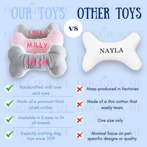 Personalized Flower Dog Toy With Squeaker: Handmade in USA - Etsy
