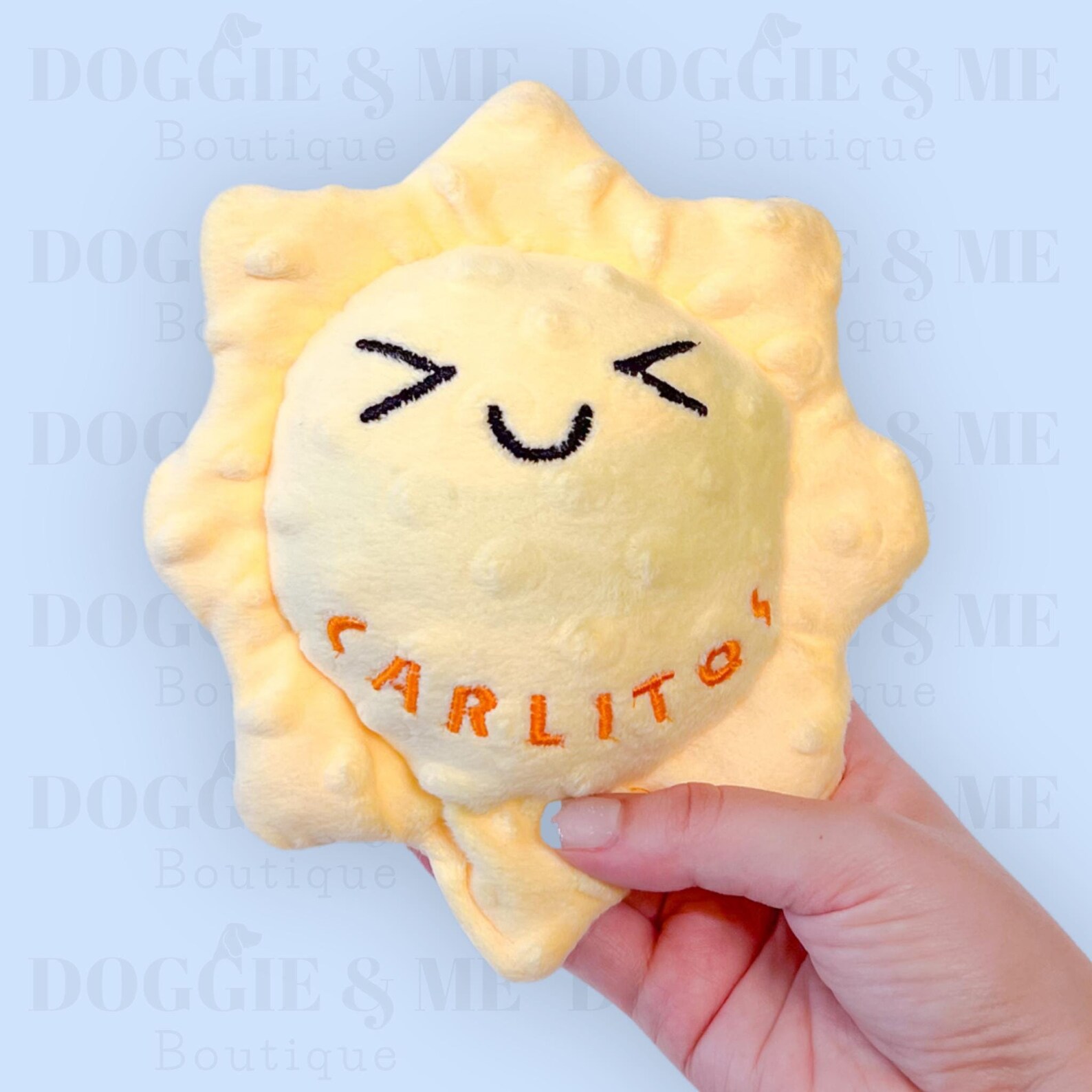 Personalized Sun Dog Toy With Squeaker: Handmade Plush Gift - Etsy