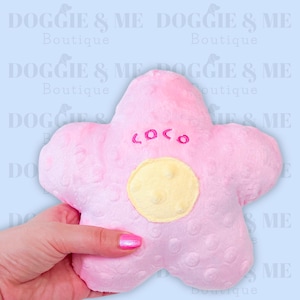 Personalized Flower Dog Toy With Squeaker: Handmade in USA - Etsy