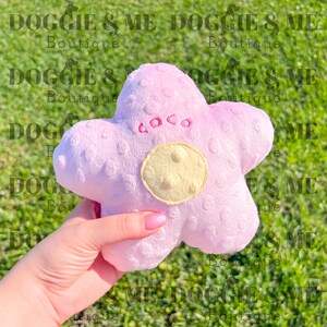 Personalized Flower Dog Toy With Squeaker: Handmade in USA - Etsy