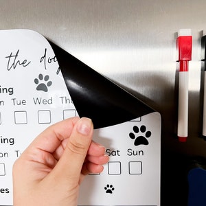 Dog Feeding Reminder Whiteboard, Has the Dog Been Fed?, Pet Feeding ...