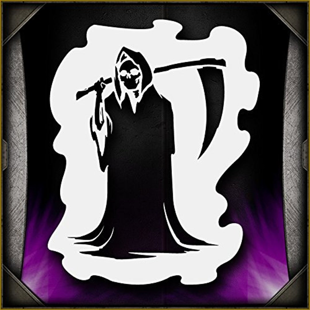 Grim Reaper 6 Airsick Airbrush Stencil Template - Etsy