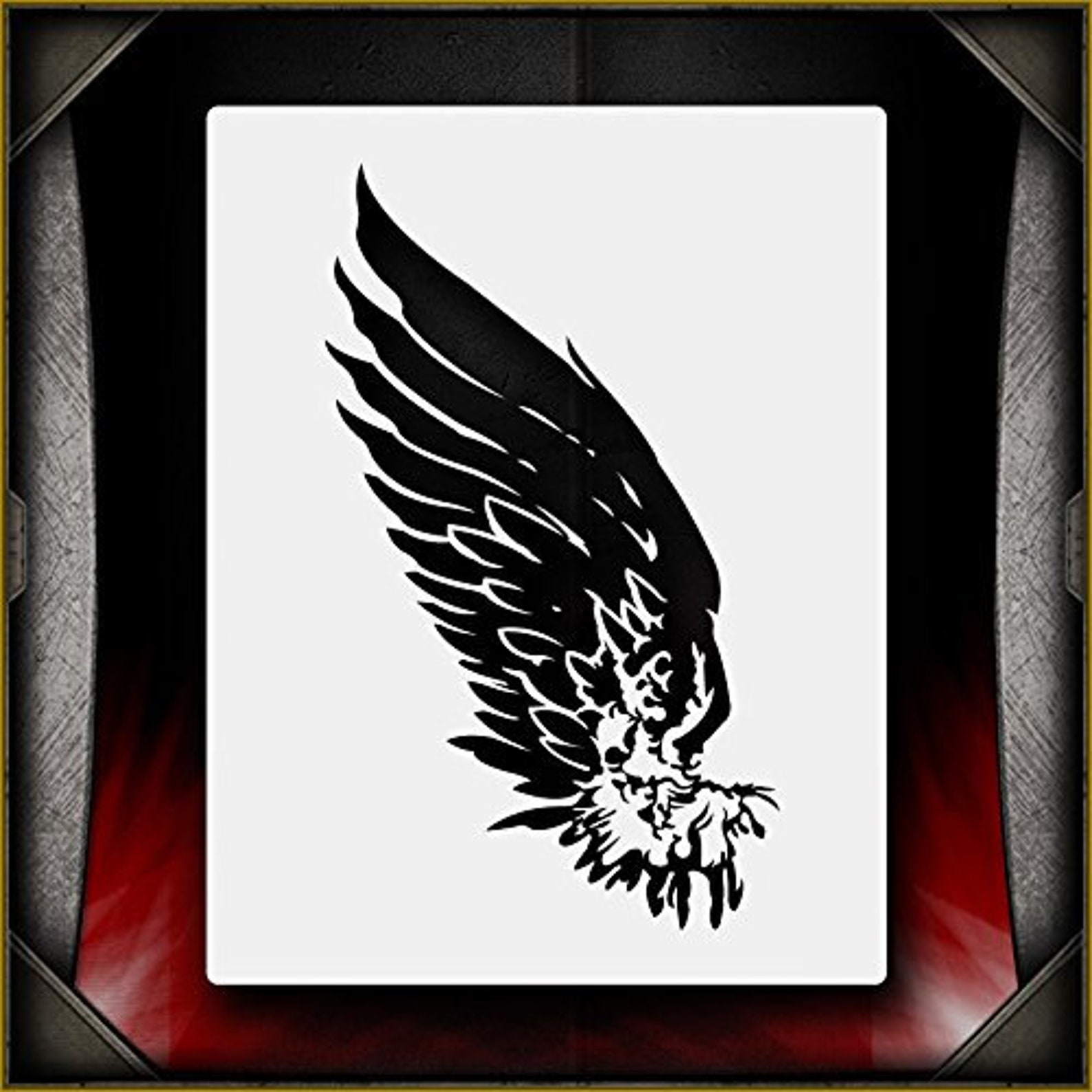 Angel Wing 1 Airsick Airbrush Stencil Template - Etsy