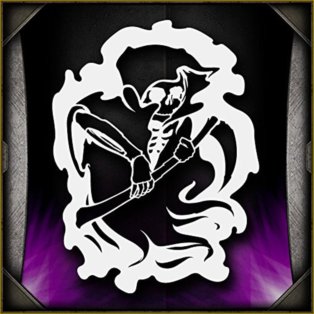Grim Reaper 11 Airsick Airbrush Stencil Template - Etsy