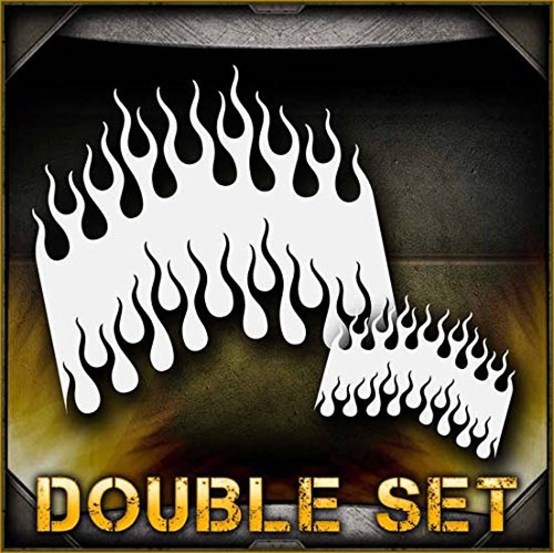 Flames 8 Airsick Airbrush Stencil Art Design Template - Etsy