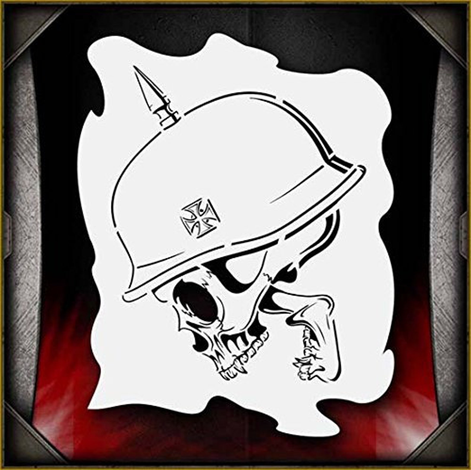 Skull 33 Airsick Airbrush Stencil Art Design Template - Etsy