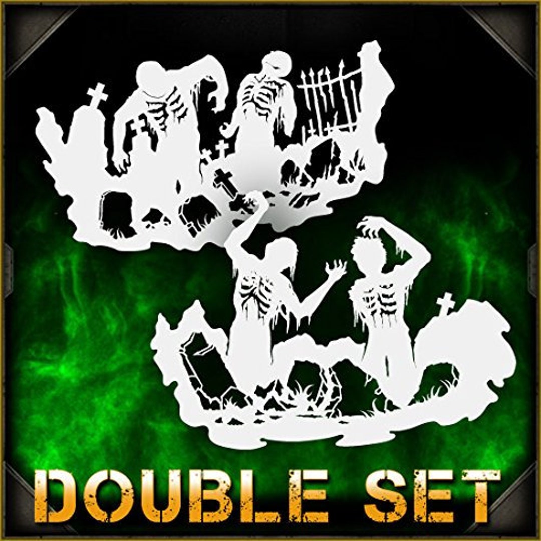Zombie Silhouettes 2b Airsick Airbrush Stencil Art Design Template - Etsy