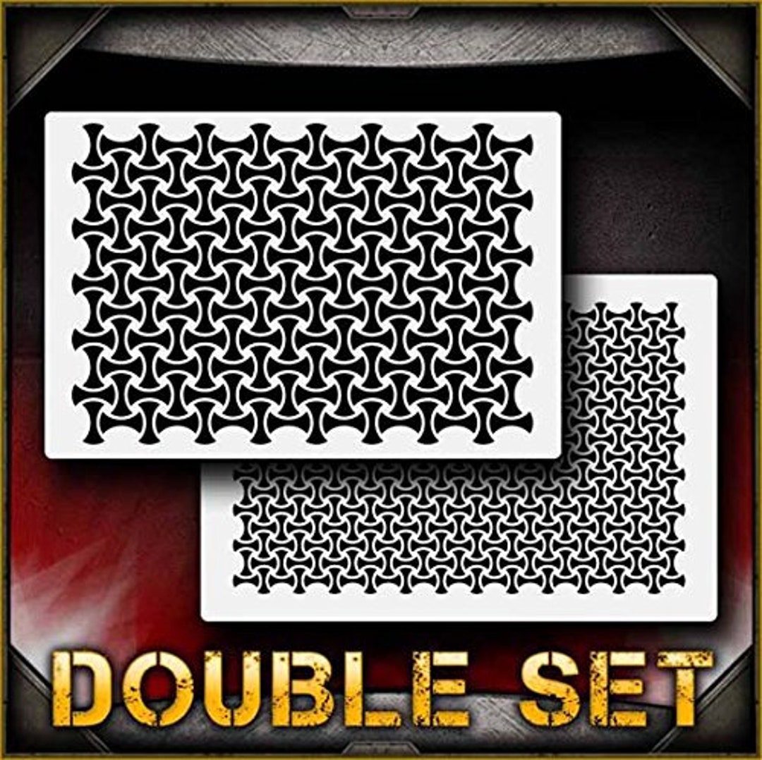 Metal Mesh B Airsick Airbrush Stencil Template - Etsy