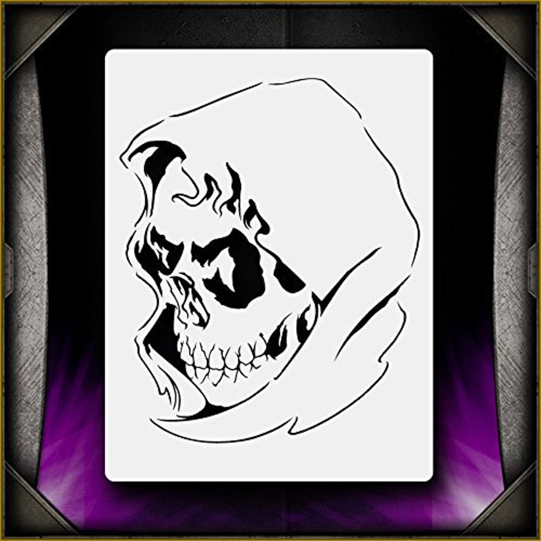 Grim Reaper 5 Airsick Airbrush Stencil Template - Etsy