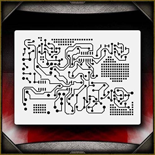 Circuit Board 1 Airsick Airbrush Stencil Template - Etsy