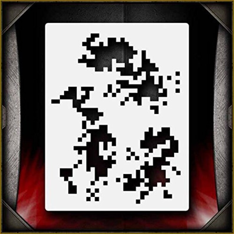 Digital Camo 1 Airsick Airbrush Stencil Template - Etsy