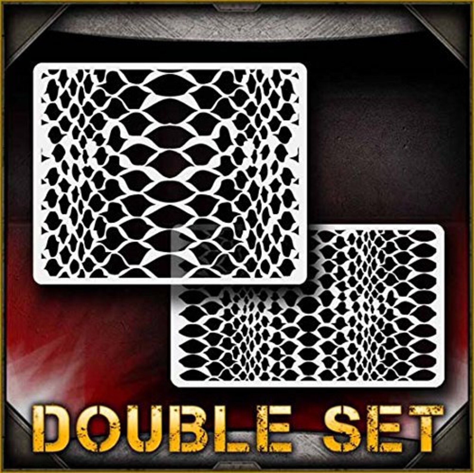 Snakeskin Airsick Airbrush Stencil Art Design Template - Etsy
