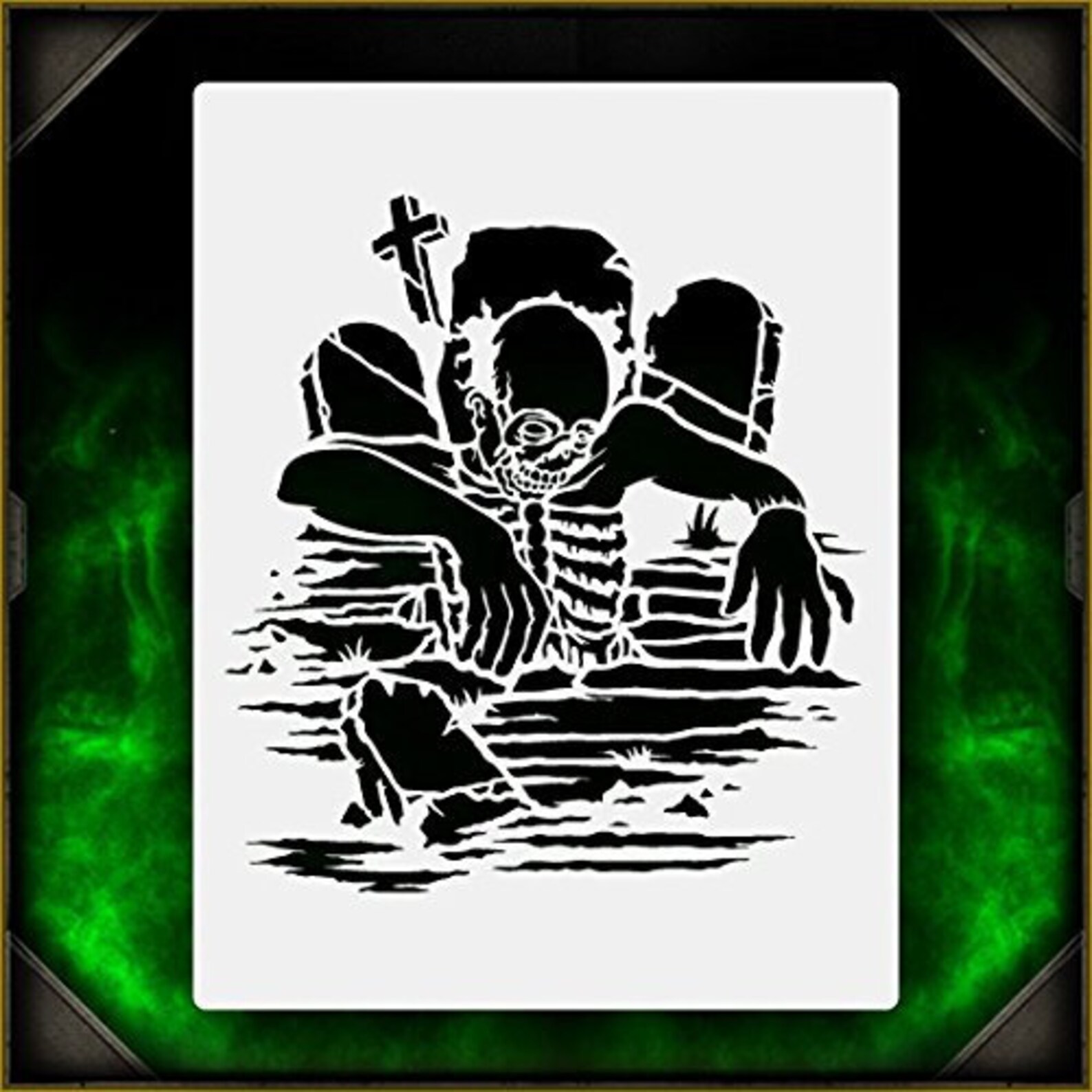 Zombie Grave Crawler 1 Airsick Airbrush Stencil Art Design Template - Etsy
