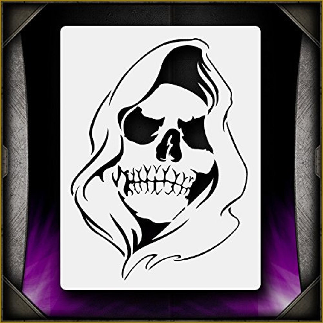 Grim Reaper 4 Airsick Airbrush Stencil Template - Etsy