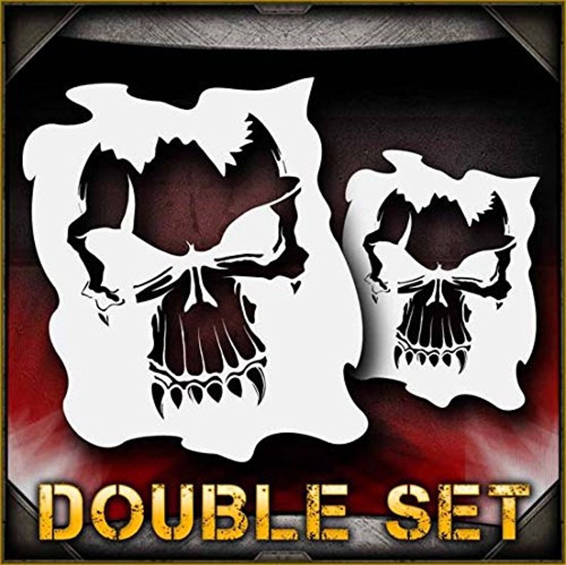 Skull 1-b Airsick Airbrush Stencil Template - Etsy