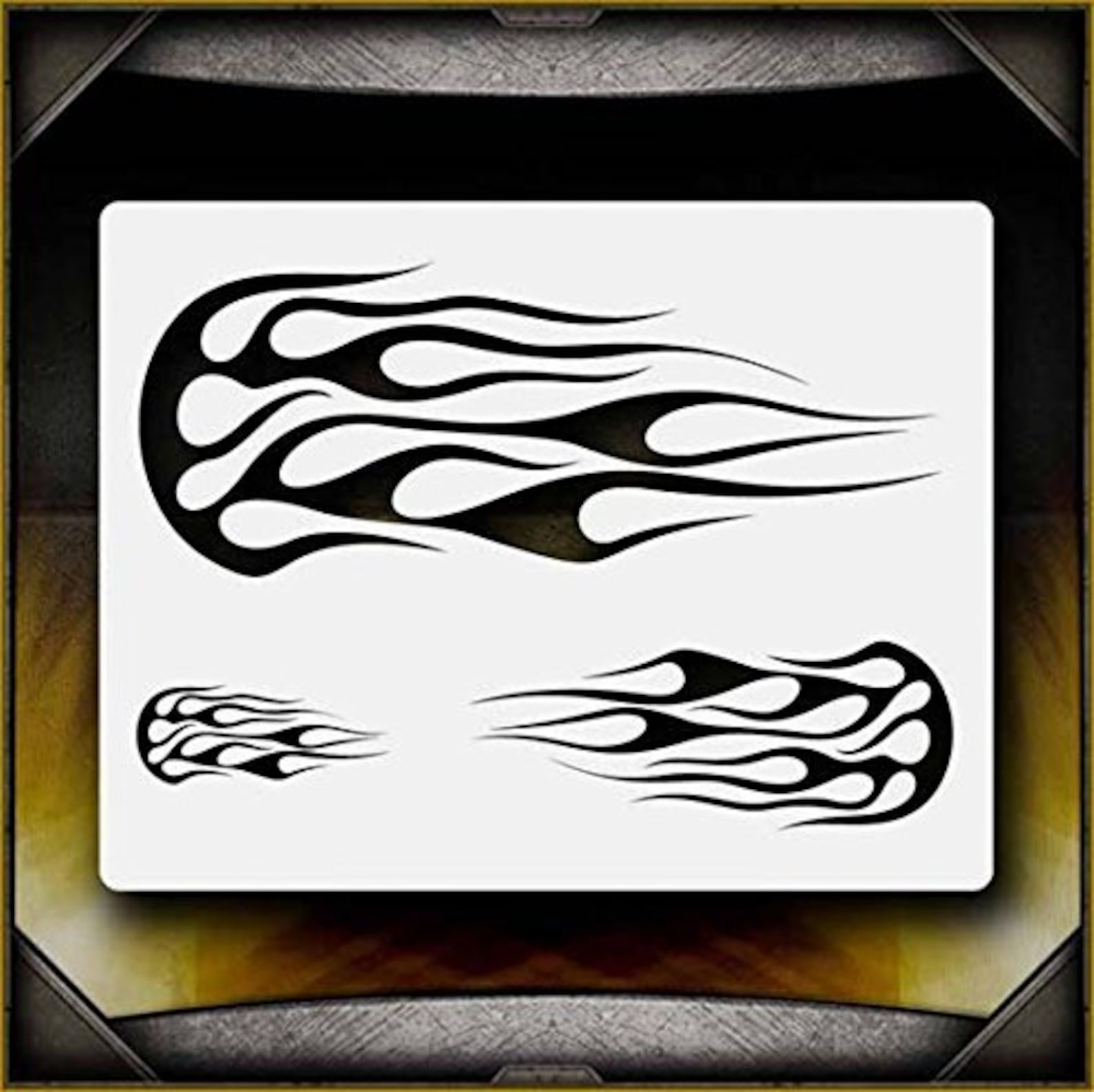 Flames 13 Airsick Airbrush Stencil Art Design Template - Etsy