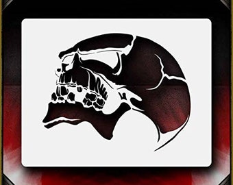 Snake Skull 2 Airsick Airbrush Stencil Template - Etsy