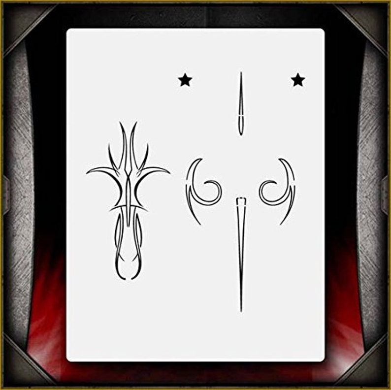 Pinstripe 1 Airsick Airbrush Stencil Template - Etsy