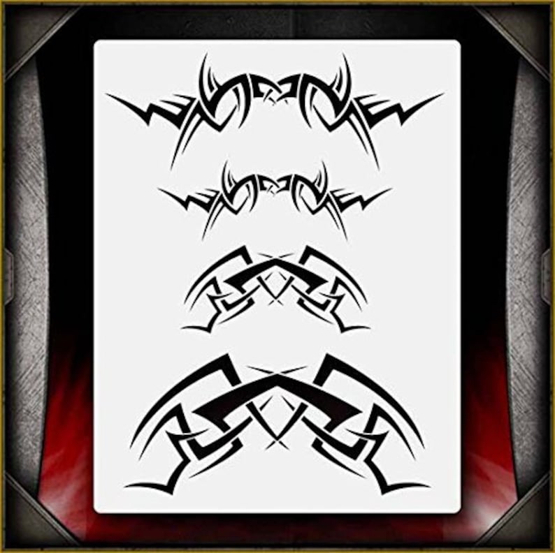 Tribal 6 Airsick Airbrush Stencil Template - Etsy