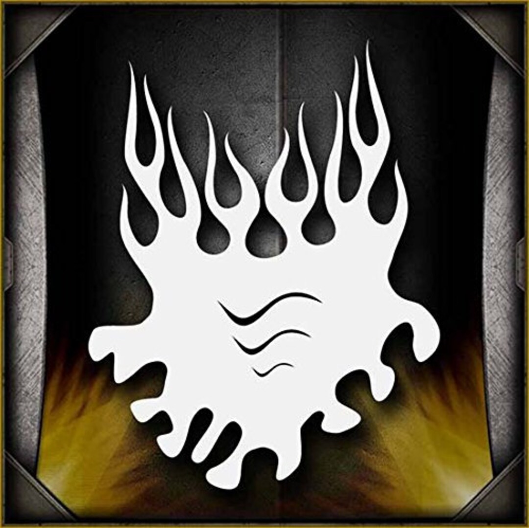 Flames 10 Airsick Airbrush Stencil Art Design Template - Etsy