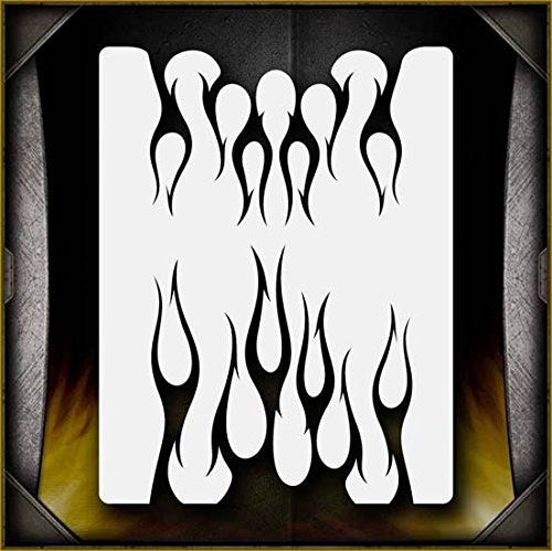 Tribal Flames 5 Airsick Airbrush Stencil Template - Etsy