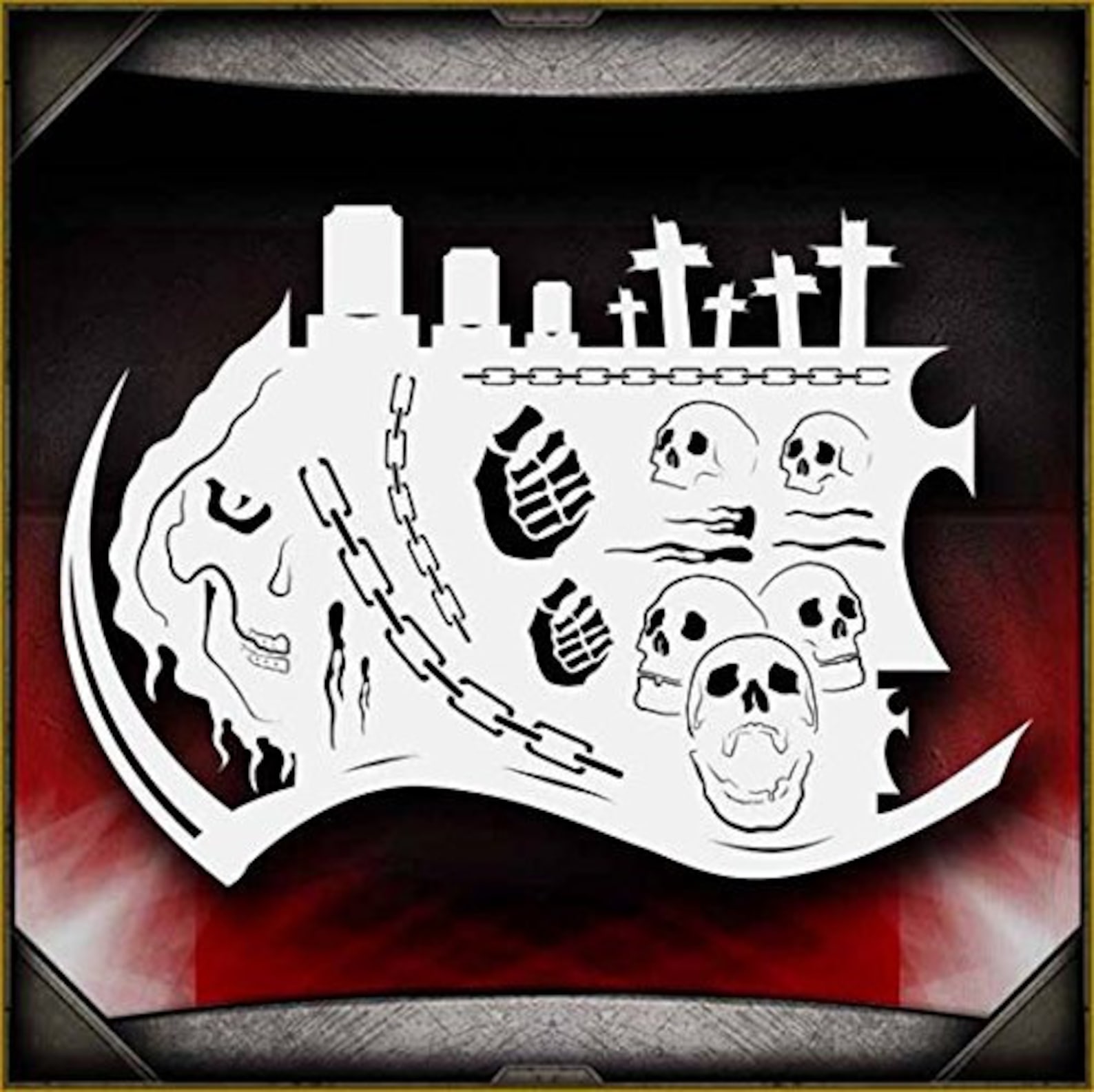 Realm of the Reaper Airsick Airbrush Stencil Template - Etsy