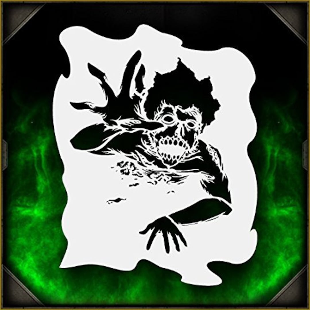 Zombie Crawler 4 Airsick Airbrush Stencil Art Design Template - Etsy
