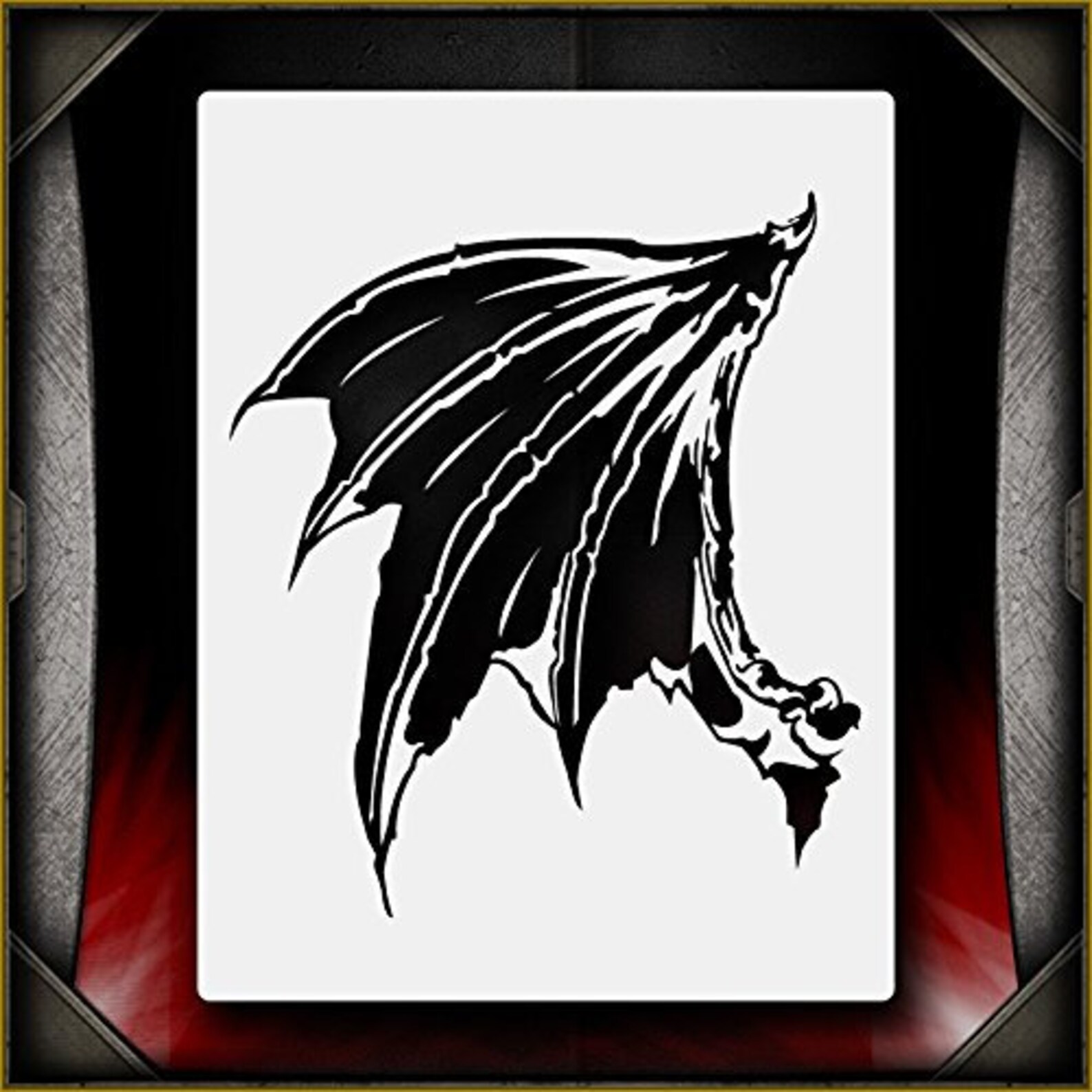 Evil Wing 1 Airsick Airbrush Stencil Template - Etsy