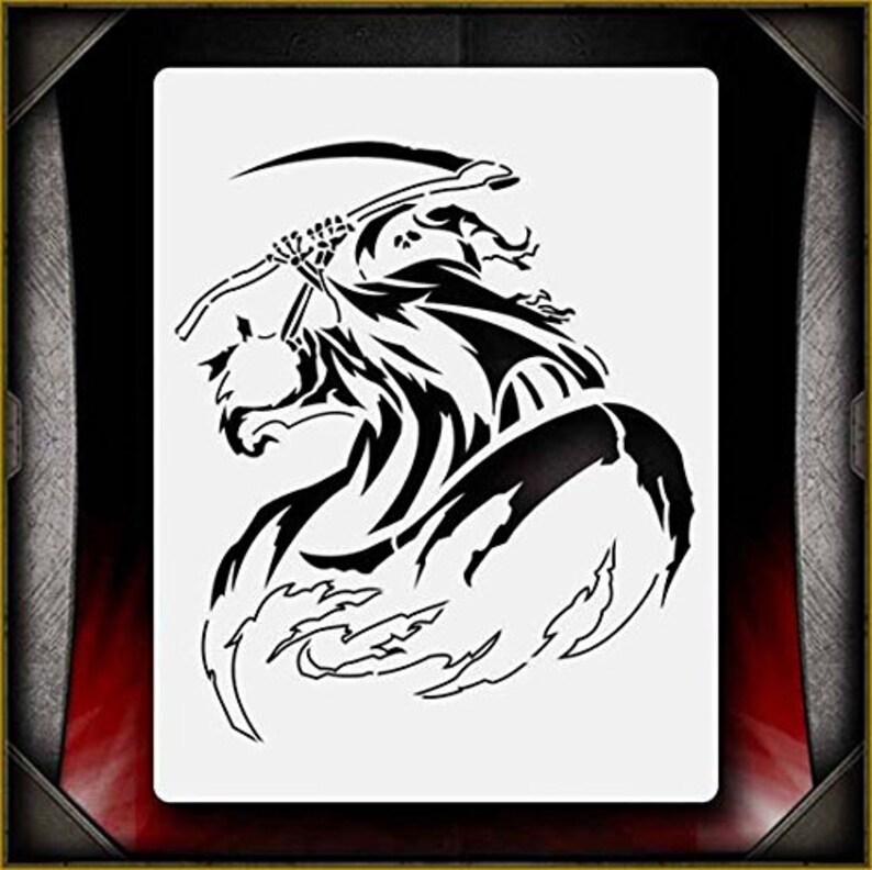 Reaper 2 Airsick Airbrush Stencil Template - Etsy