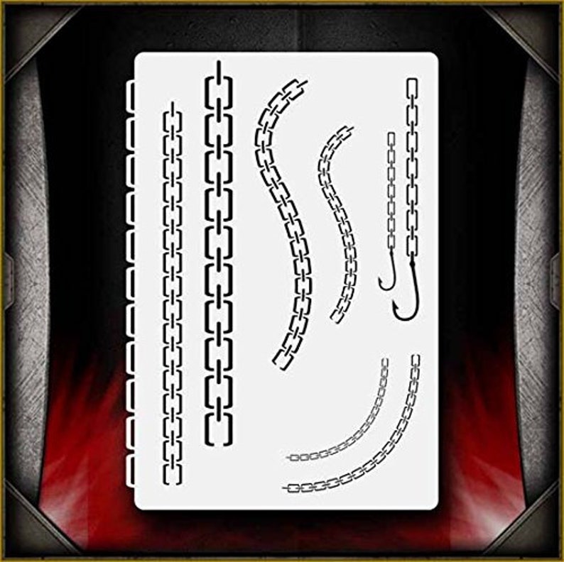 Chains Airsick Airbrush Stencil Template - Etsy