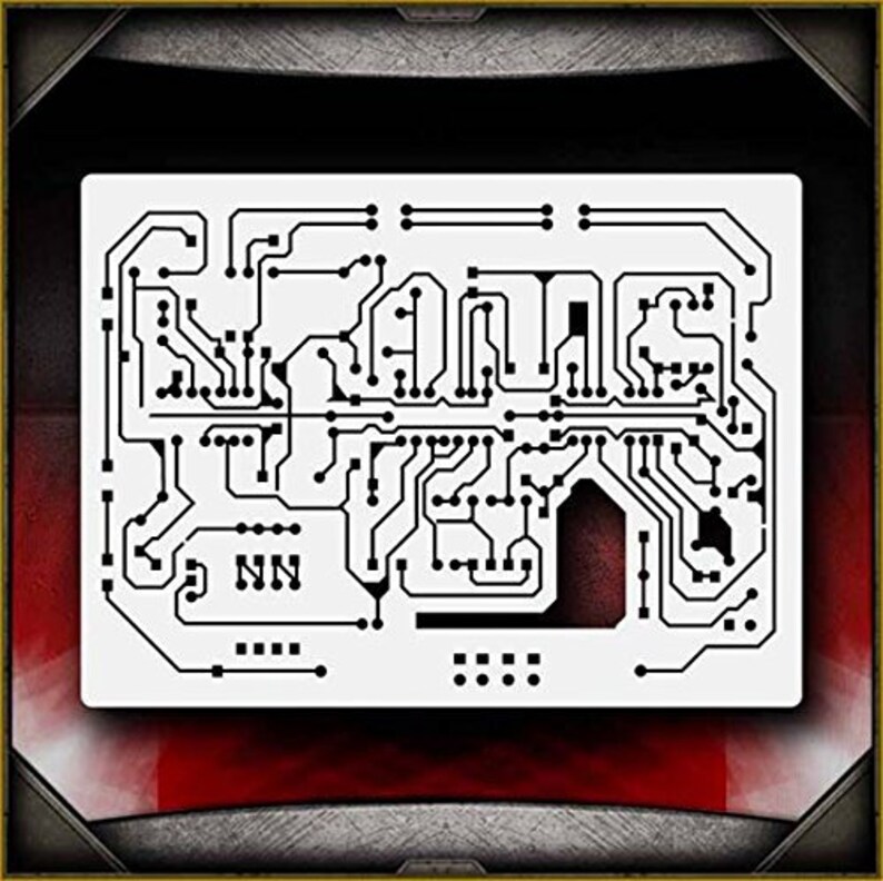Circuit Board 2 Airsick Airbrush Stencil Template - Etsy