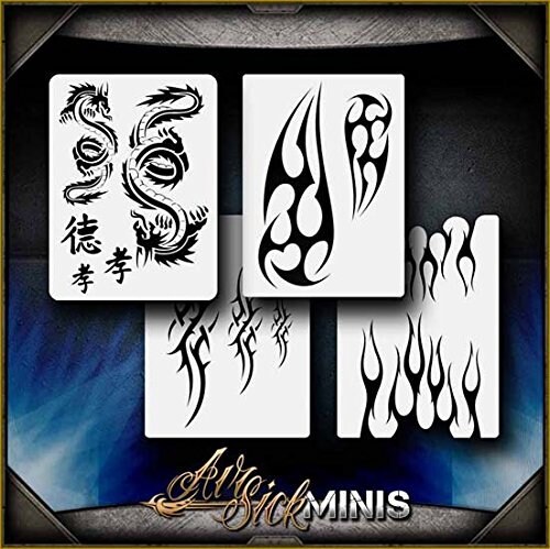 Mini Tribal Set Airsick Airbrush Stencil Template - Etsy