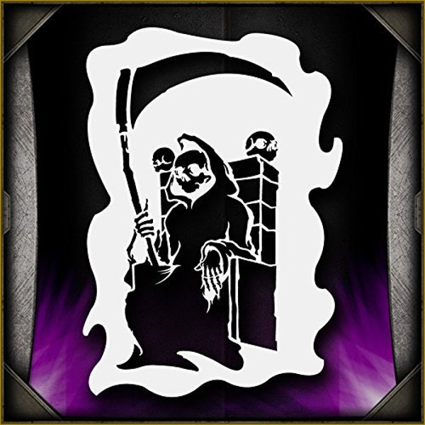 Grim Reaper Airbrush Stencils - Etsy