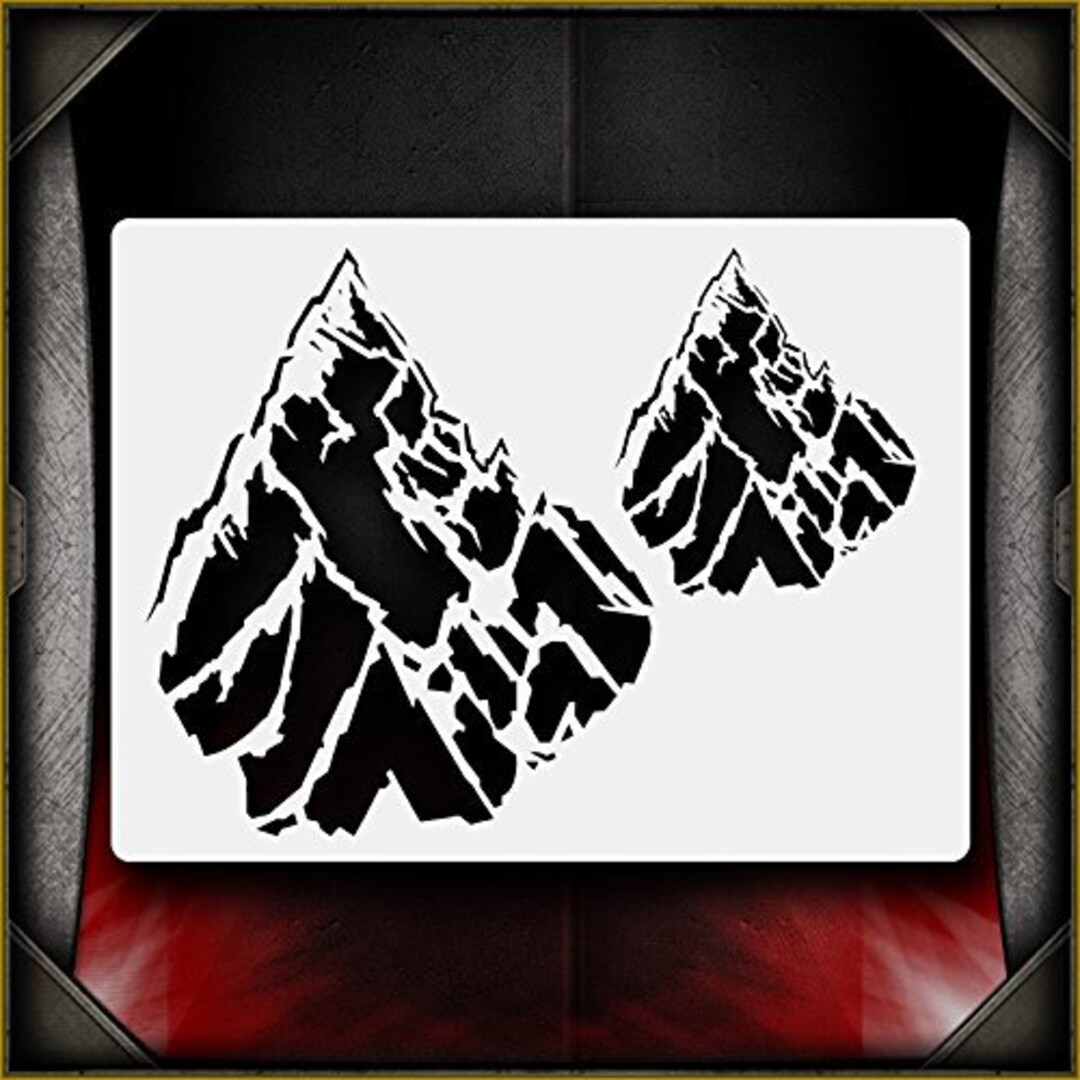 Mountains 1 Airsick Airbrush Stencil Template - Etsy