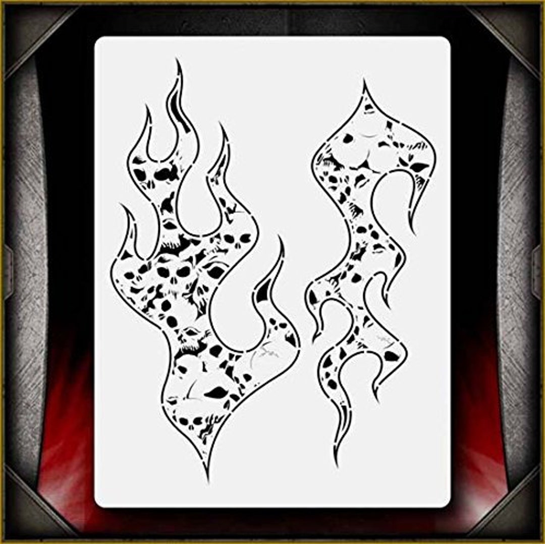 Hell Fire 4 Airsick Airbrush Stencil Template - Etsy