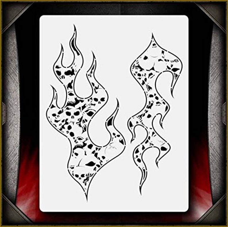 Hell Fire 4 Airsick Airbrush Stencil Template - Etsy