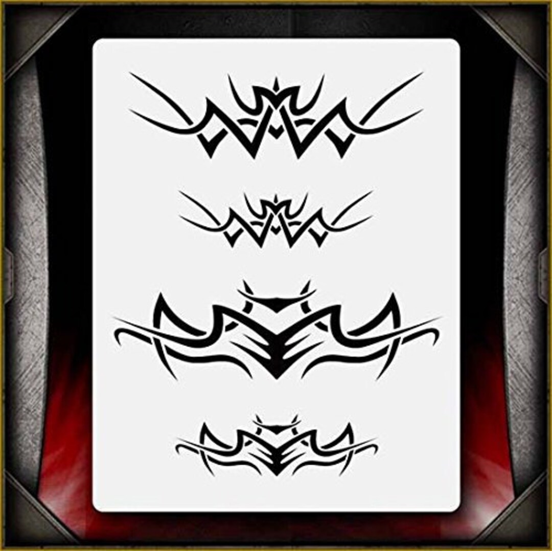 Tribal 7 Airsick Airbrush Stencil Template - Etsy