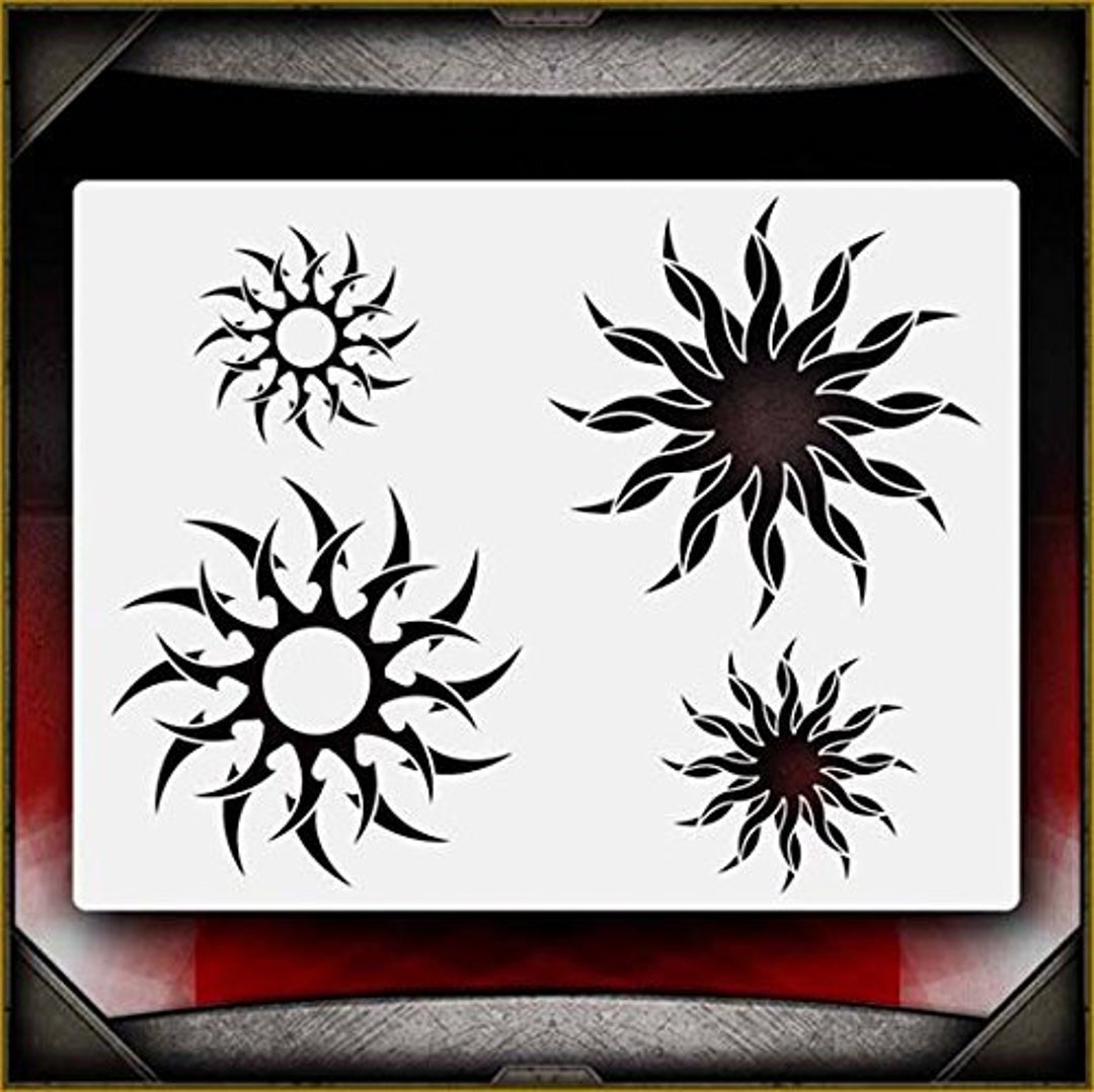 Tribal 5 Airsick Airbrush Stencil Template - Etsy