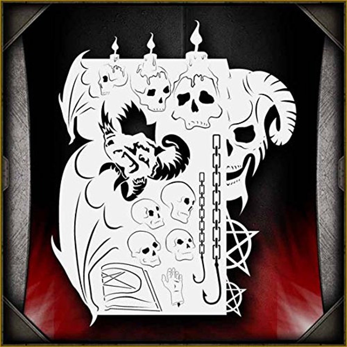 Demonic Demise Airsick Airbrush Stencil Template - Etsy