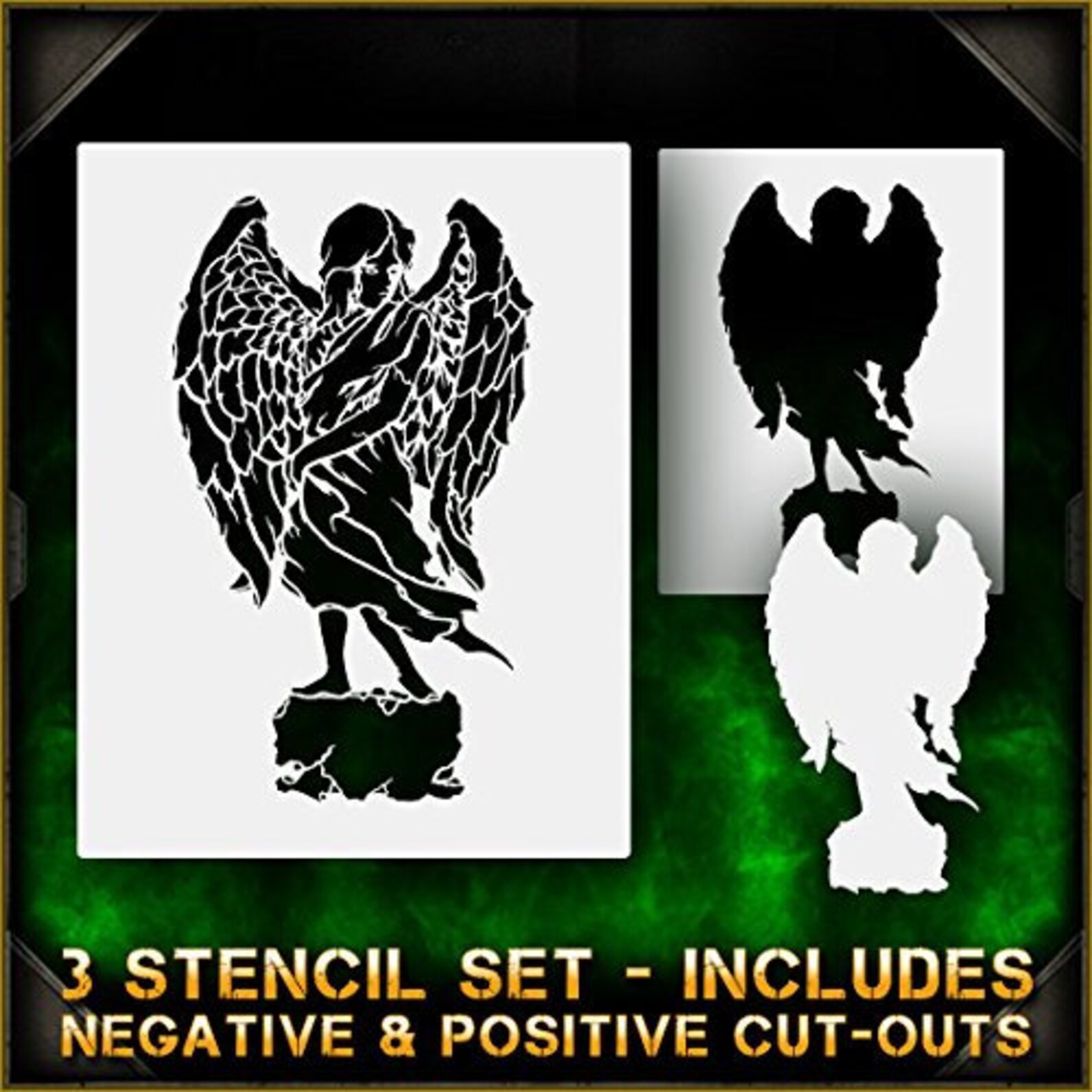 Angel Statue 2 Airsick Airbrush Stencil Template - Etsy