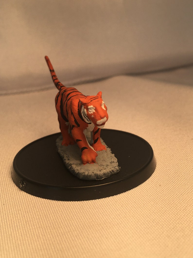 Tiger Painted Dnd Miniature Wild Shape/polymorph/animal | Etsy