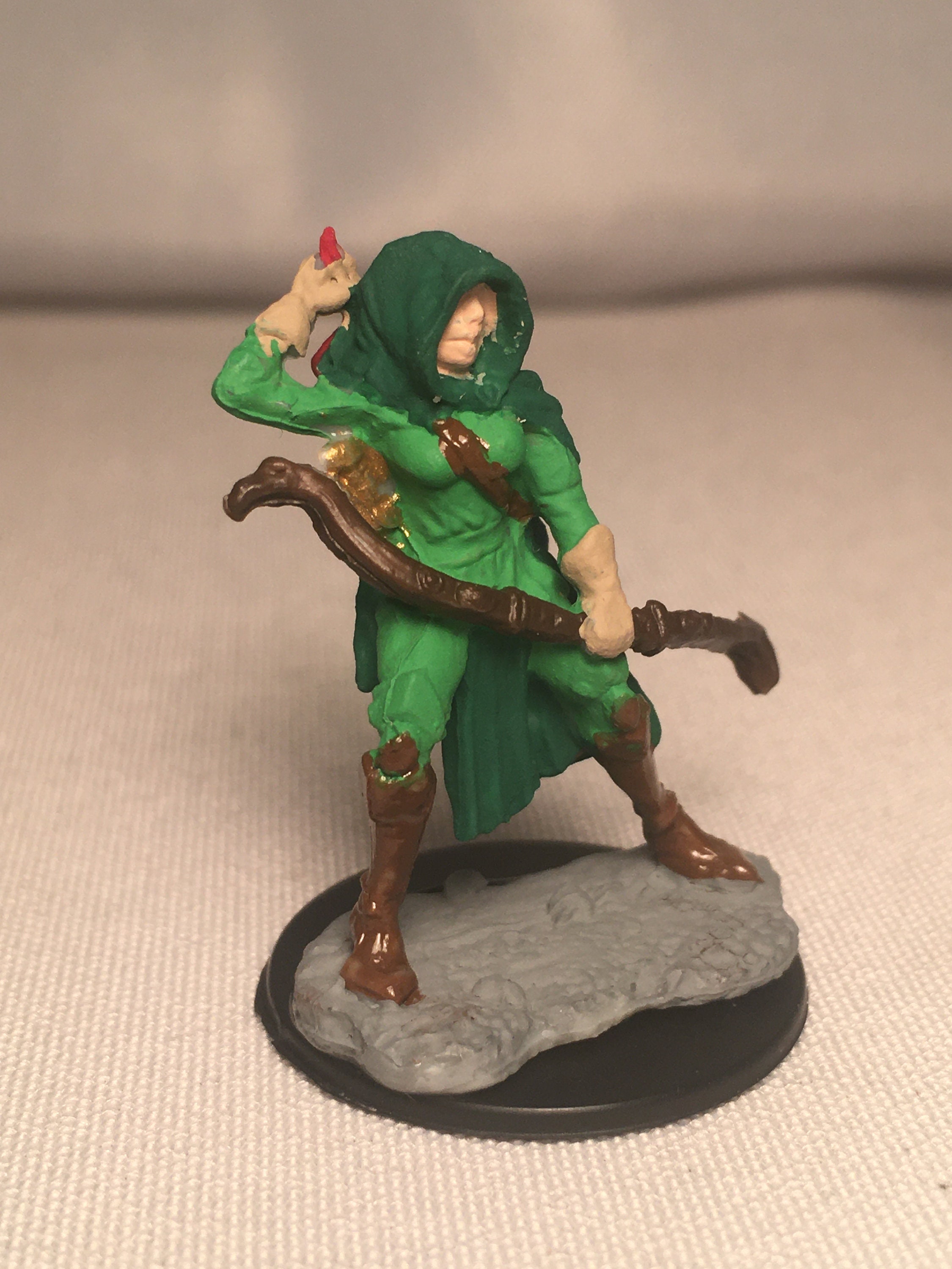 Female Elf Rogue Painted Dnd Miniature/human Ranger Painted - Etsy