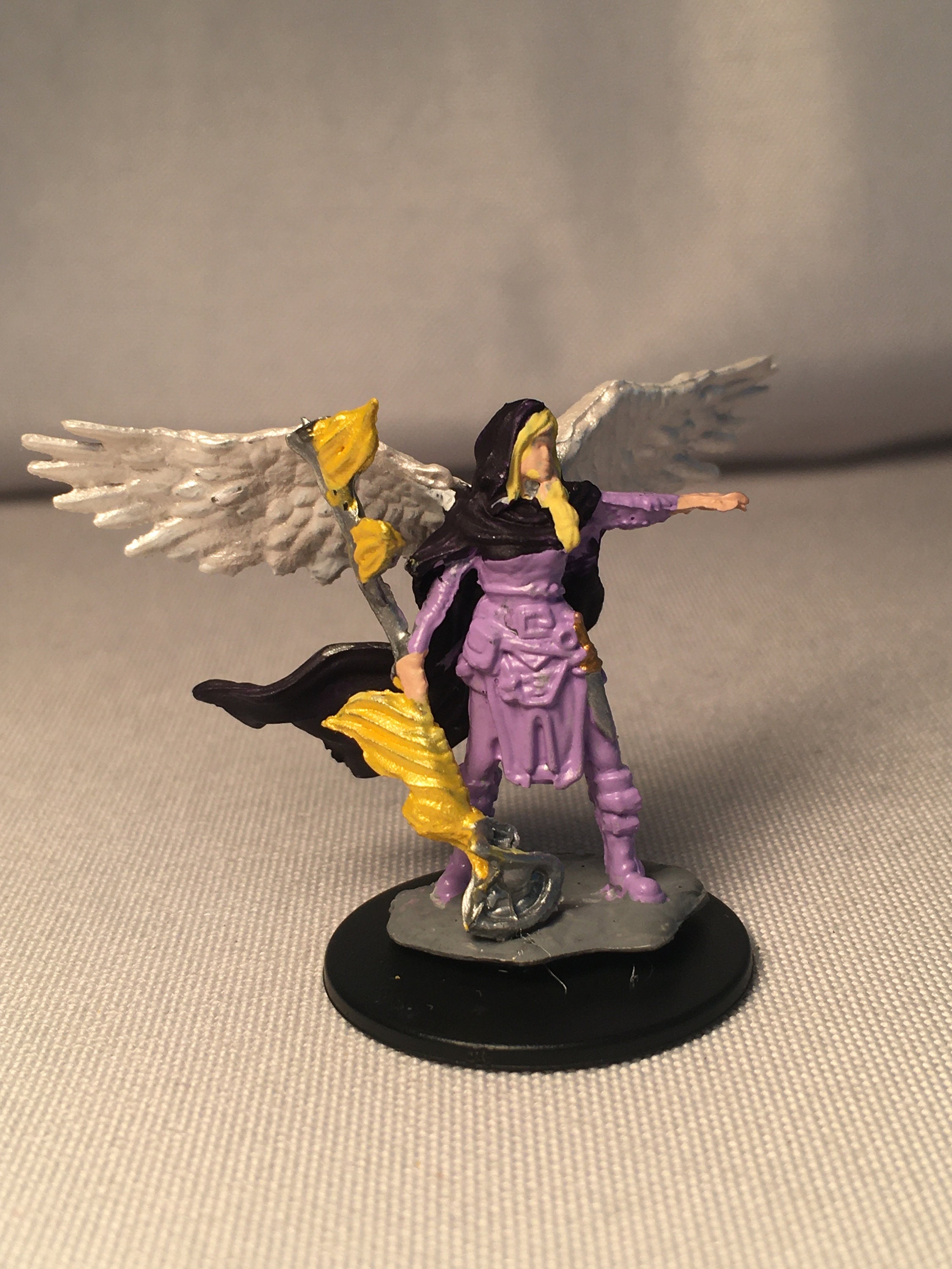 Female Aasimar Wizard Painted Dnd Miniature/female Aasimar Sorcerer Dnd ...