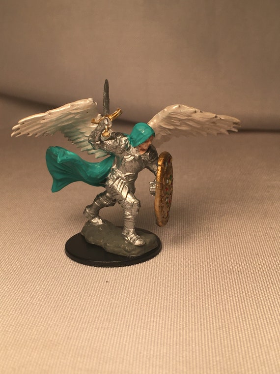 Toys Aasimar Paladin Painted DnD MiniatureAasimar Fighter DnD Hand ...