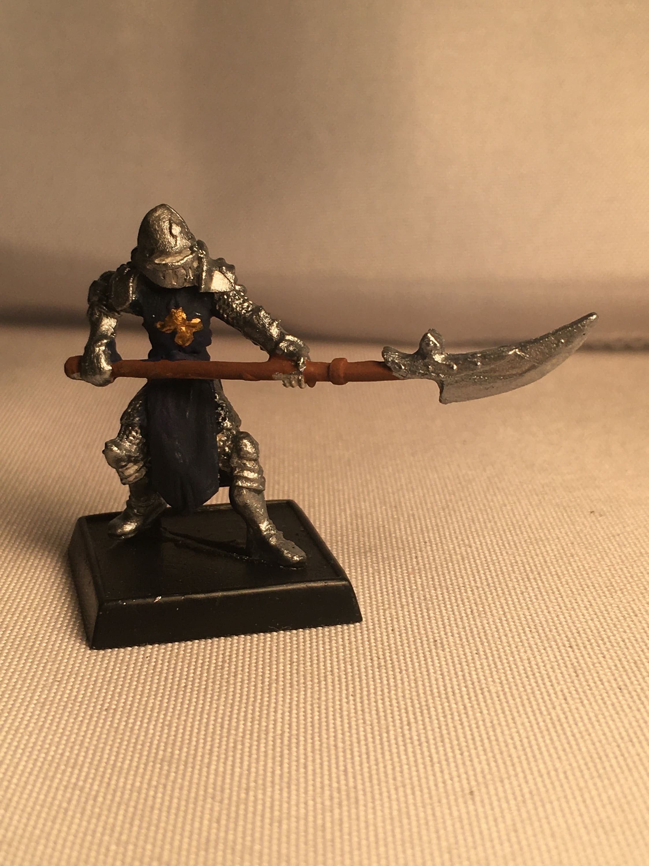 Human Glaive Painted DnD Miniature/Human Fighter Hand Painted D&D Mini ...